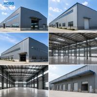 China Flexible Steel Frame Buildings For Warehouse Storage Manufactured And Industrial Operations for sale
