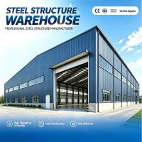 China Flexible Steel Frame Buildings For Warehouse Storage Manufactured And Industrial Operations for sale