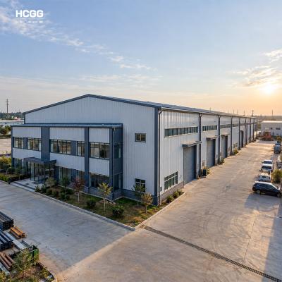 China Prefabricated Steel Structure Warehouse Building Clear Span Metal Storage Shed for Logistics Park for sale