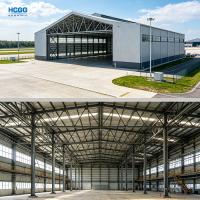 China Galvanized Steel Frame Large Aircraft Hangar Quick Assembly for Plane Maintenance Storage for sale