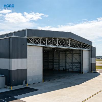 China Turnkey Steel Structure Aircraft Hangar for stroage Maintenance Pre-engineered metal Aviation Hangar Project for sale