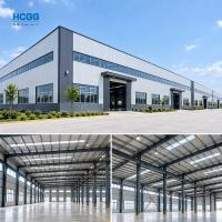 China Turnkey Prefabricated Steel Structure Warehouse Building with Roof and Wall Cladding for sale