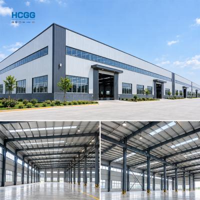 China Turnkey Prefabricated Steel Structure Warehouse Building with Roof and Wall Cladding for sale