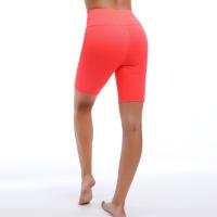 China High Waist Tummy Control Yoga Shorts Breathable 90% Nylon 10% Spandex for sale