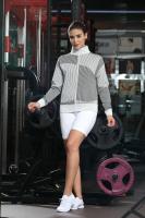 China Athleisure Full Zip Long Sleeve Jacket Breathable Anti Bacterial for sale
