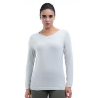China Organic Cotton Long Sleeve Yoga Tees Anti Bacterial for sale