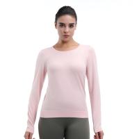 China UV Protection Running Long Sleeve Tops 92% Nylon 8% Spandex for sale