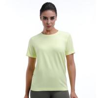 China Mesh Panel Compression Short Sleeve Shirts Regular Fit Breathable for sale