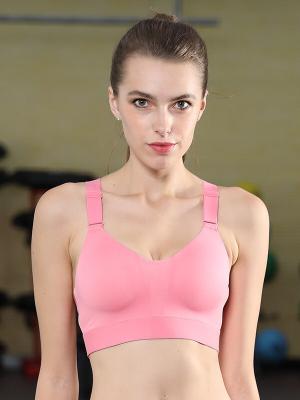 China Quick Dry Compression Running Bra Moisture Wicking With Removable Cups for sale