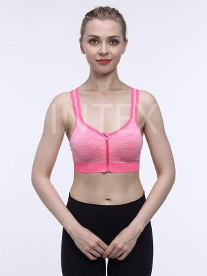 China High Impact Padded Gym Bra Wireless Moisture Wicking 55% Nylon 40% Polyester for sale