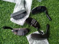 China Zinc Alloy Mallet Golf Putter 28 to 39 Inch Steel Shaft Rubber Grip Custom Logo for sale