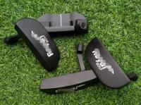 China Zinc Alloy Mallet Golf Putter 28 to 39 Inch Custom Logo Steel Shaft Rubber Grip for sale