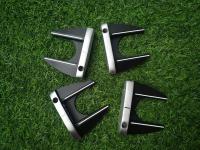 China Zinc Alloy Mallet Golf Putter 28 to 39 Inch Steel Shaft Rubber Grip Custom Logo for sale