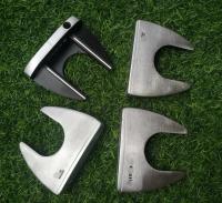 China Zinc Alloy Mallet Golf Putter 28 to 39 Inch Steel Shaft Rubber Grip Custom Logo for sale