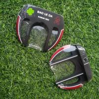 China Zinc Alloy Mallet Golf Putter 28 to 39 Inch Steel Shaft Rubber Grip Custom Logo for sale