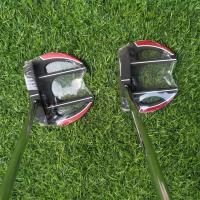 China Zinc Alloy Mallet Golf Putter 28 to 39 Inch Steel Shaft Rubber Grip Custom Logo for sale