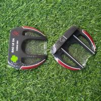 China Zinc Alloy Mallet Golf Putter 28 to 39 Inch Steel Shaft Rubber Grip Custom Logo for sale