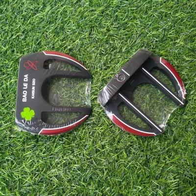 China Zinc Alloy Mallet Golf Putter 28 to 39 Inch Steel Shaft Rubber Grip Custom Logo for sale