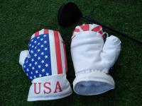 China USA Golf Head Cover Boxing Glove Style Driver Headcover for 460cc Driver for sale