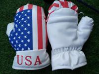 China USA Golf Head Cover Boxing Glove Style Driver Headcover for 460cc Driver for sale
