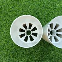 China Plastic Golf Cup 15cm Height 10.8cm Diameter White Practice Hole Cup for sale