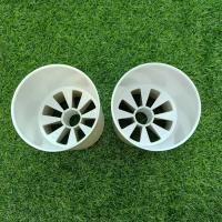 China Plastic Golf Cup 15cm Height 10.8cm Diameter White Practice Hole Cup for sale