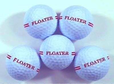 China Floater Golf Ball High Visibility 2-Piece Surlyn Cover 50 Compression for sale