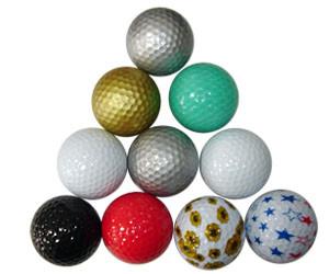 China Custom Logo Golf Balls 2 Piece Surlyn High Visibility Distance Pack of 12 for sale