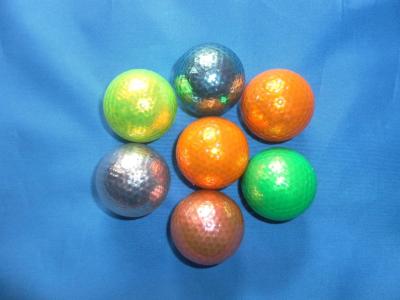 China Metallic Golf Balls for Practice and Training Durable 50mm Diameter for sale