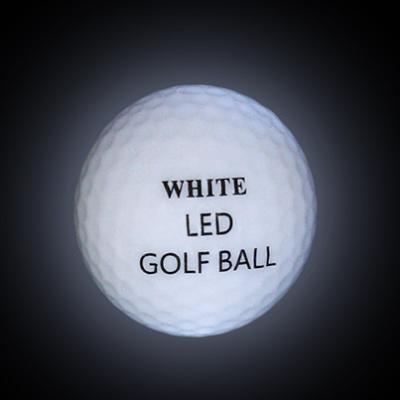 China White LED Golf Ball with Flashing Light for Night Play and Practice for sale