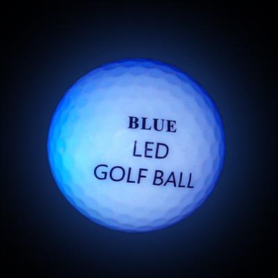 China Blue LED Golf Ball Flashing Light Up Ball for Night Play Practice for sale