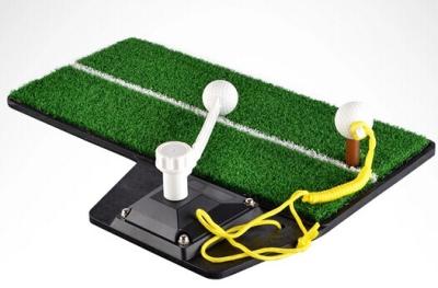 China Indoor Golf Practice Mat Swing Pad 5x5ft Durable Turf for Home Training for sale
