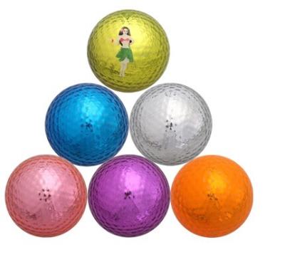 China Professional Golf Balls with Metallic Finish for Enhanced Durability and Distance for sale