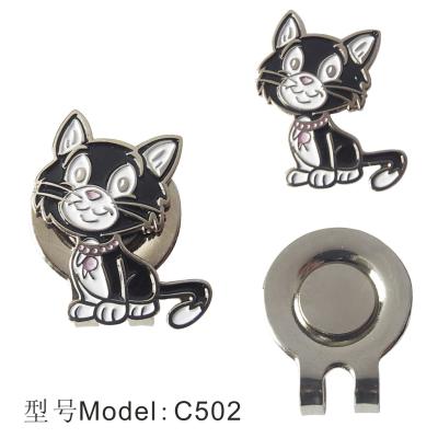 China Custom Logo Golf Cap Clip Hat Clip for Golfers Durable Metal Accessory for sale