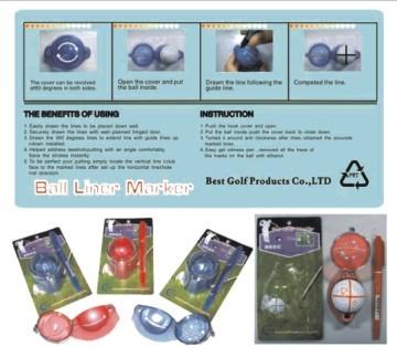 China Custom Golf Ball Liner Marker 3D Raised Alignment Tool for Putting Accuracy for sale