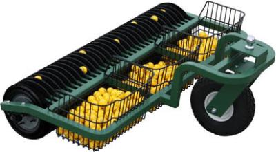 China Golf Hand Push Ball Picking Machine 18-Inch Collection Width for sale