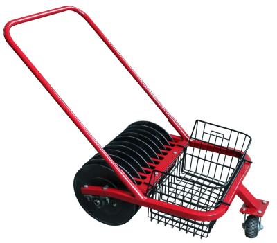China Golf Hand Push Ball Picking Machine 18-Inch Collection Width 50L Capacity for sale