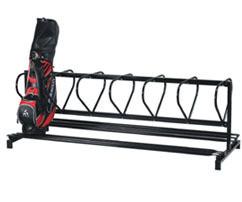 China Steel Golf Bag Frame Rack 12 Bag Capacity Heavy Duty Ball Storage for sale