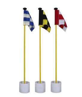 China Advanced Practice Green Flag 100cm Durable Nylon Outdoor Signal Flag for sale