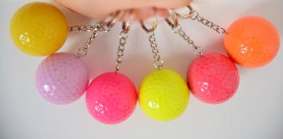China Custom Logo Key Chain Golf Ball Promotional Gift Ball 1.68 Inch for sale