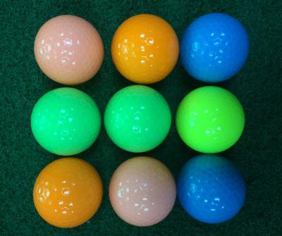 China color crystal golf ball with two pieces for sale