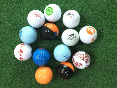 China Custom Logo Golf Balls 2 Piece Surlyn Durable Distance Practice Balls for sale