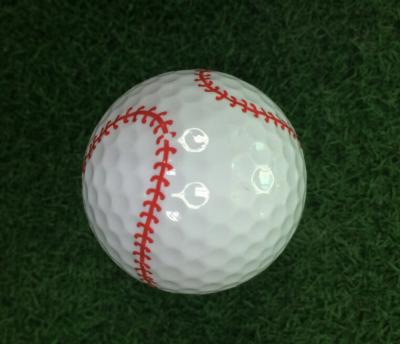 China Custom Logo Baseball Golf Ball 2.5 Inch High Visibility Practice Balls for sale