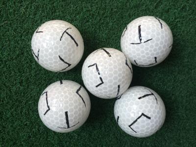China Custom Transparent Golf Ball with Pattern 1.68 Inch 45g for Promotional Use for sale