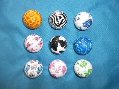 China Custom Logo Golf Balls 3-Piece Surlyn Cover Durable Distance Control for sale