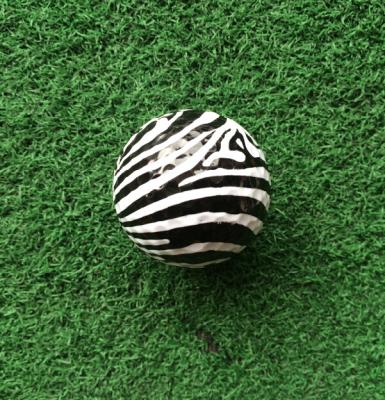 China Custom Logo Golf Balls with Zebra Print Design 50 Pack for sale