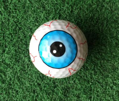 China Custom Logo Golf Balls with Eye Design 50 Pack High Visibility for sale