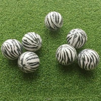 China transparent golf ball with Leopard , cooleye with black and white, golf ball for sale