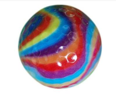 China Custom Logo Rainbow Golf Ball High Visibility Durable 2-Piece Surlyn Cover for sale