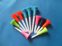 China rubber golf tee , golf tees , golf tee (rubber head + plastic shaft) for sale